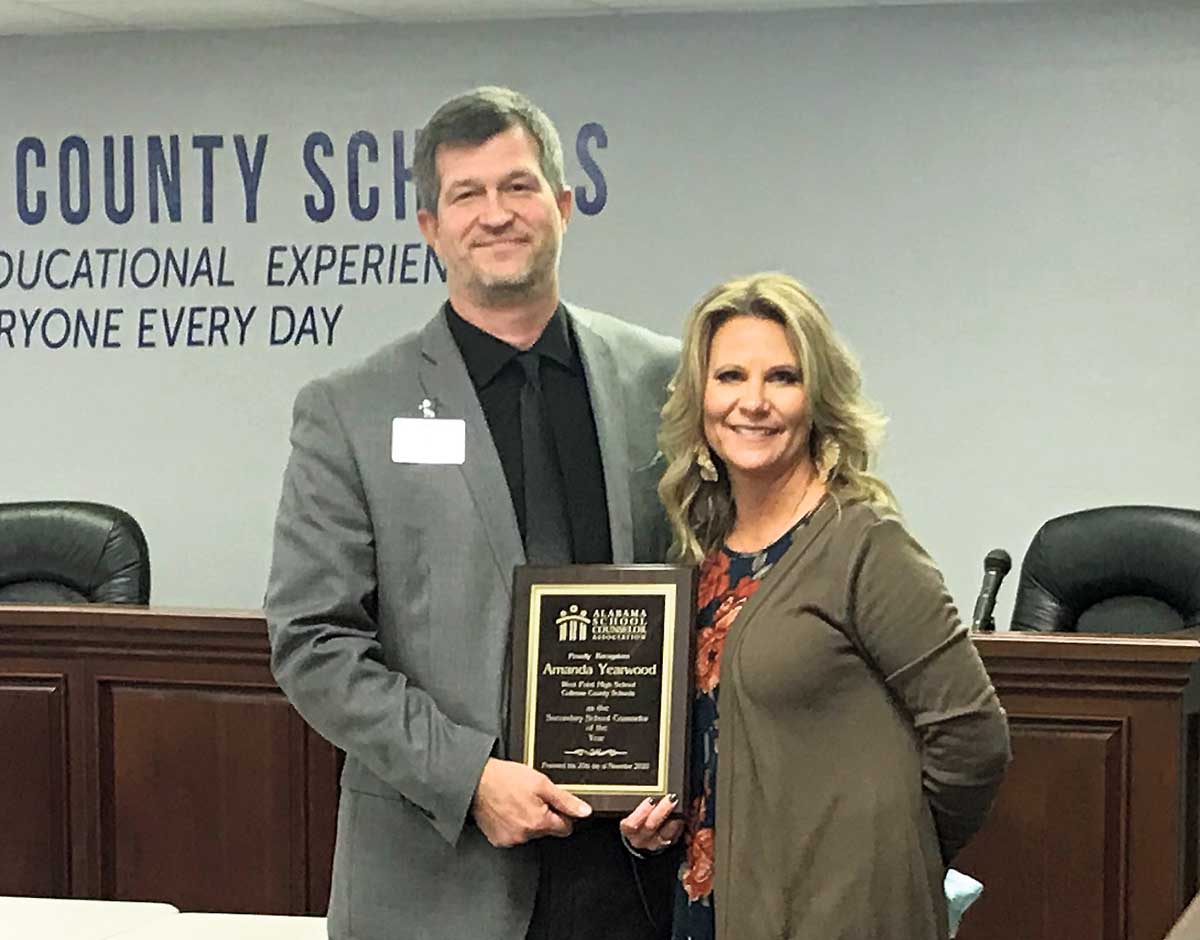 Amanda Yearwood receives Counselor of the Year honors | The Cullman Times