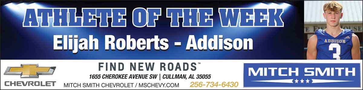 LOCAL SPORTS: Addison’s Roberts named Athlete of the Week | The Cullman ...
