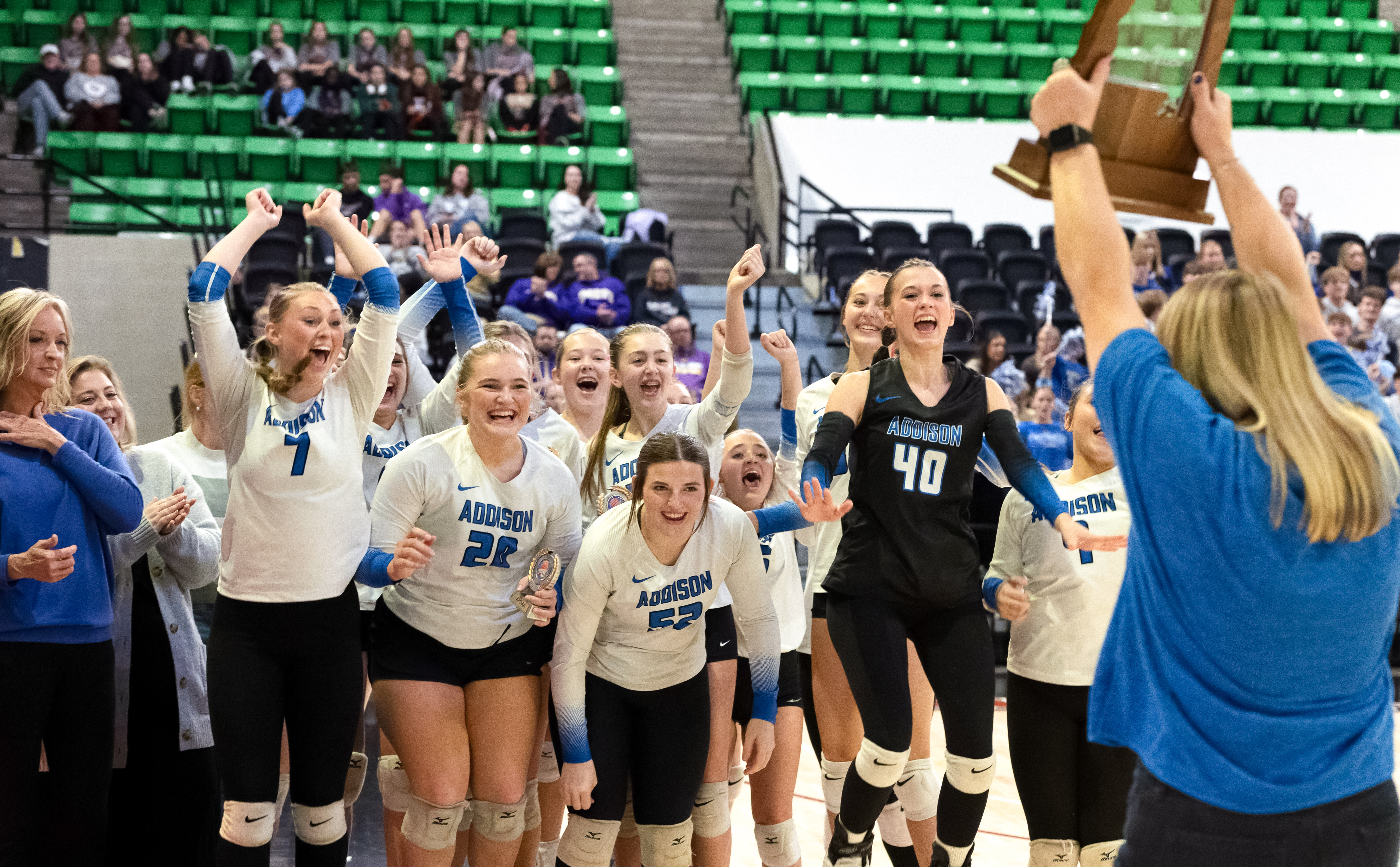STATE VOLLEYBALL: No. 1 Addison sweeps No. 5 Meek for Class 1A title ...